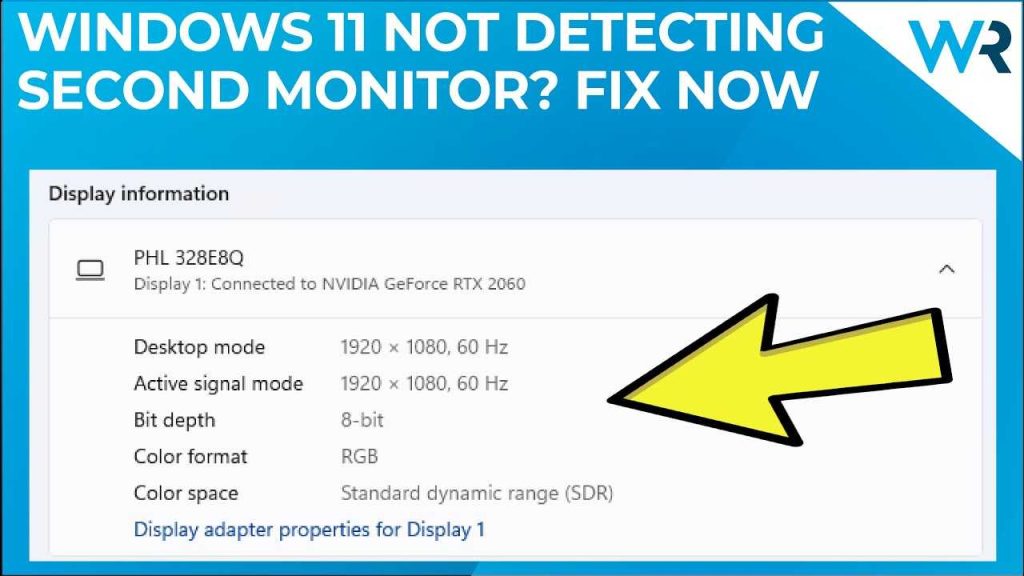How To Fix Second Monitor Not Detected On Windows 11 - TechSynchron