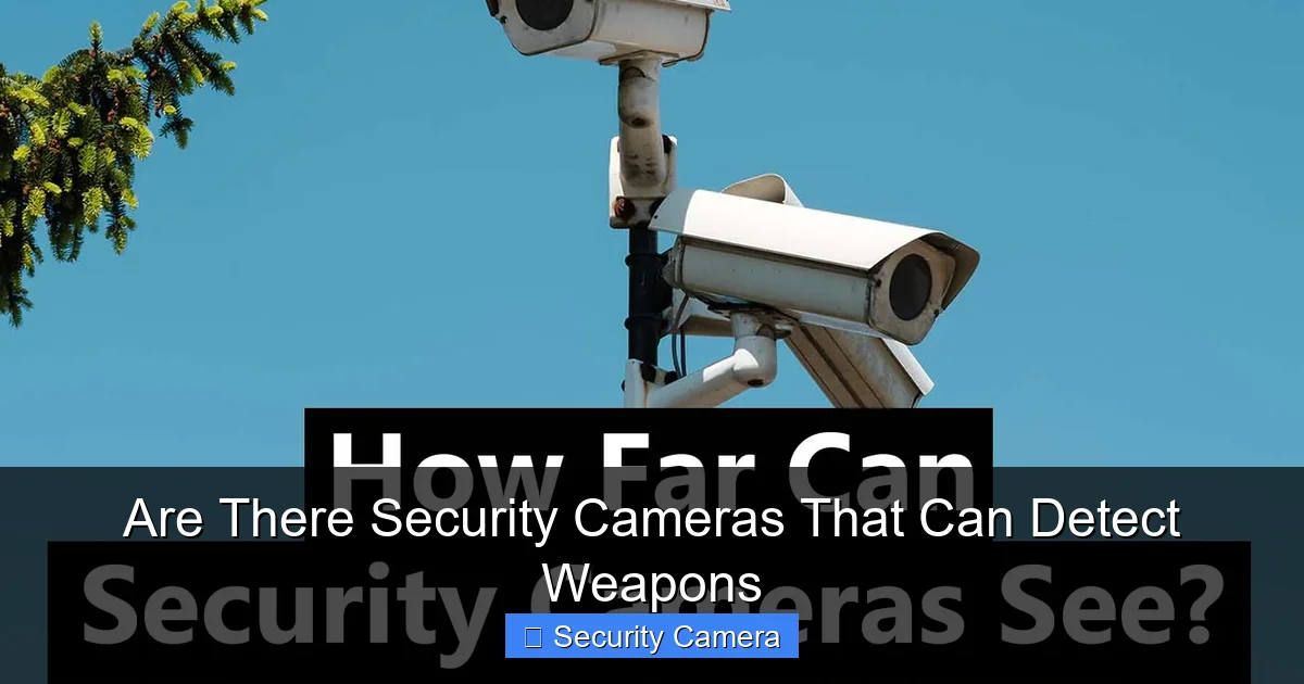 Are There Security Cameras That Can Detect Weapons - TechSyncrhon