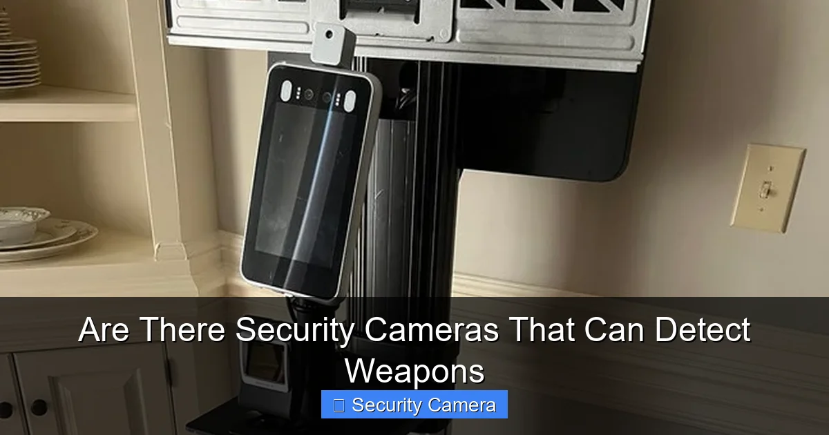 Are There Security Cameras That Can Detect Weapons - TechSyncrhon