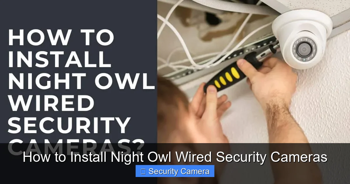 How to Install Night Owl Wired Security Cameras - TechSyncrhon